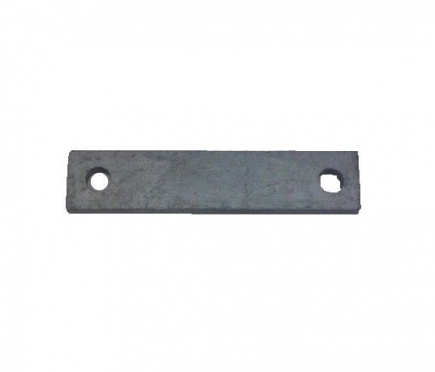 Strap plate 30x80x6mm. H-H 43mm. 2holes | Gray | Galvanised | 30x70x6mm ...